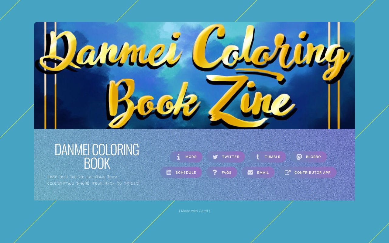 Danmei Coloring Book